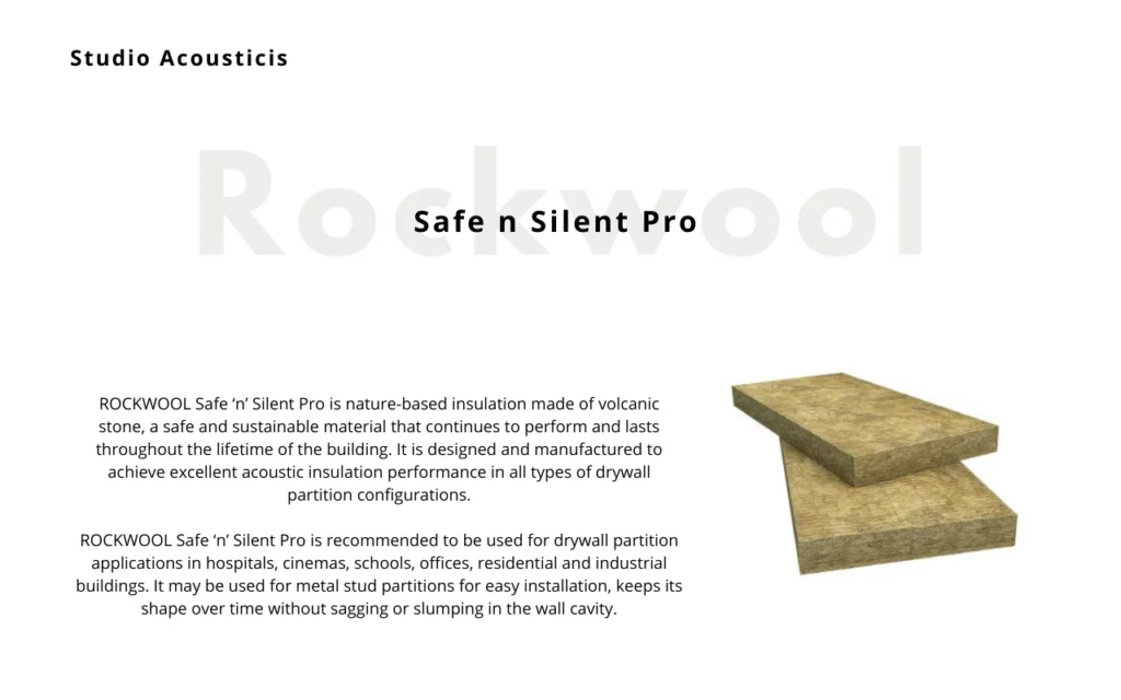 Roxul ROCKWOOL® Safe ‘n’ Silent™ Pro Acoustic Insulation ...