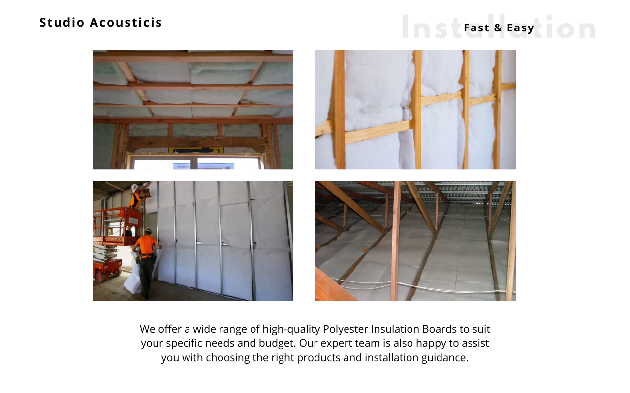 Polyester Insulation (PET) | 2inch High Quality Boards | India